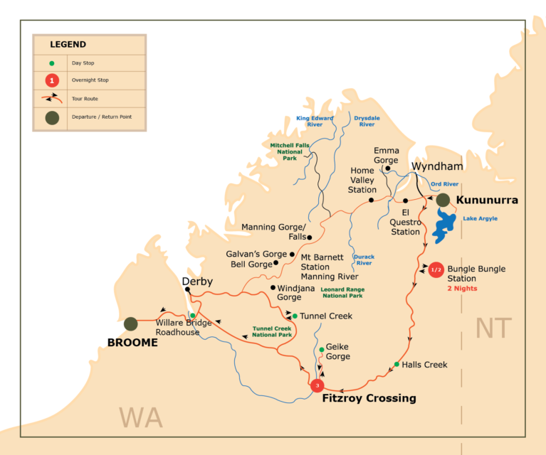 Kununurra To Bungle Bungles & Broome Tour - Adventure Wild